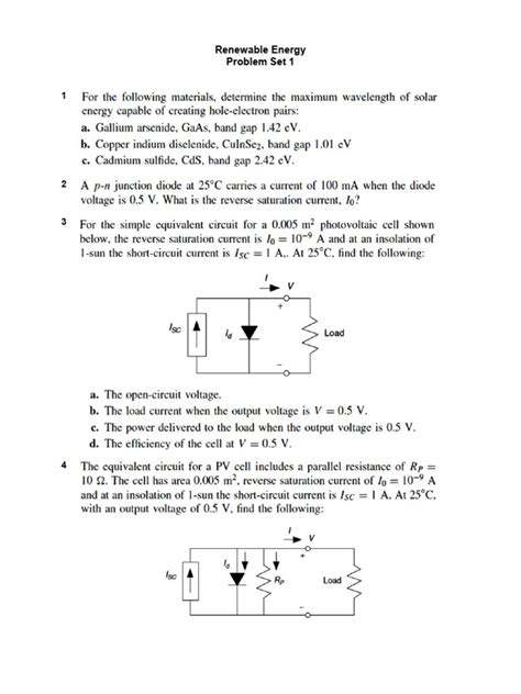 Renewable Energy Problem Set 1 Pdf