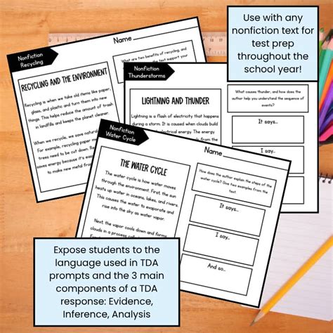 5 Paragraph Essay Graphic Organizer Text Dependent Analysis Tda Practice