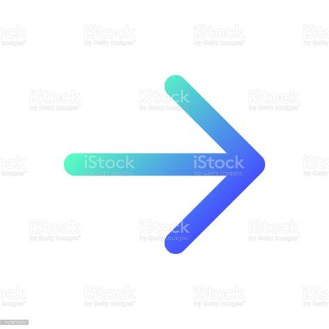 Rightwards Arrow Pixel Perfect Gradient Linear Ui Icon Stock Illustration Download Image Now