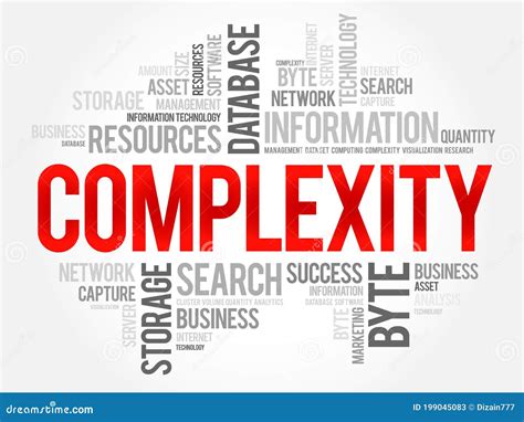 Complexity Word Cloud Collage Stock Illustration Illustration Of