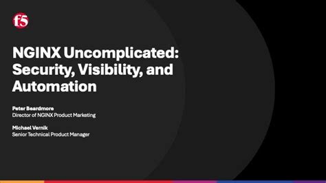 Nginx Uncomplicated Security Visibility And Automation
