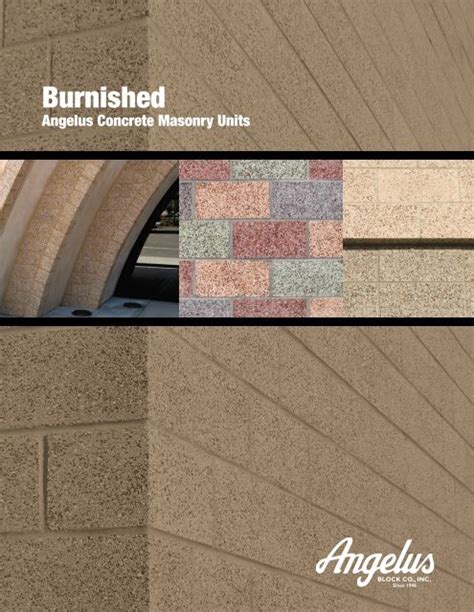 Angelus Burnished Cmu Pdf Angelus Block Co Inc