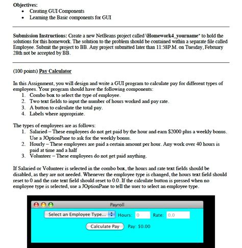 Solved Objectives Creating GUI Components Learning The Chegg Com
