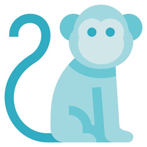Monkey Generic Blue Icon