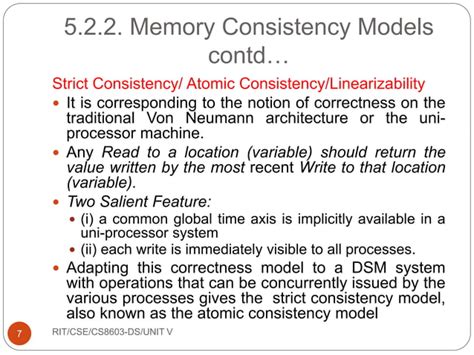 522 Memory Consistency Modelspptx Databases Computer Software And Applications