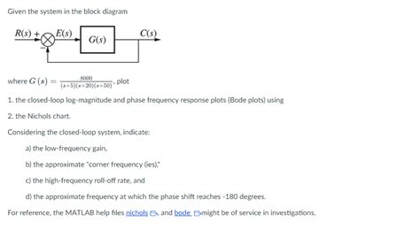 Solved Given The System In The Block Diagram Where Chegg