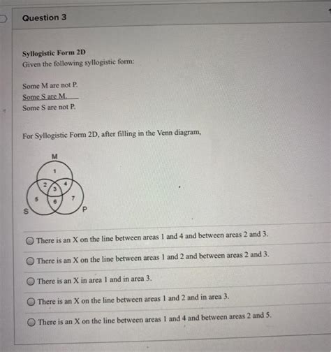 Solved Syllogistic Form D Given The Following Syllogistic Chegg Com