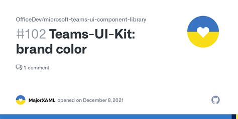 Teams Ui Kit Brand Color Issue Officedev Microsoft Teams Ui Component Library Github