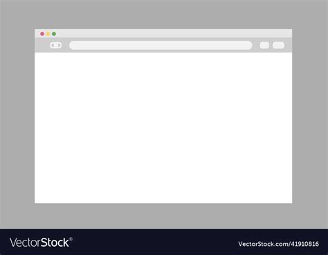 Browser Window Flat Icon Internet Royalty Free Vector Image