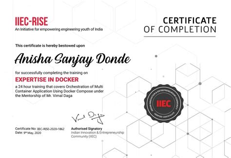 anisha d on linkedin docker iiec rise vimaldaga righteducation