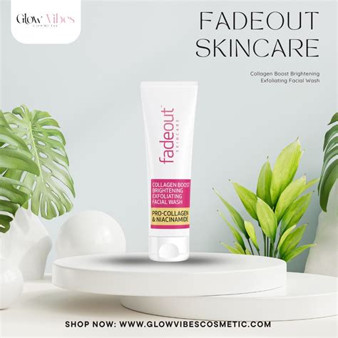 Glow Fadeout Collagen Boost Brightening Exfoliating Facial Wash
