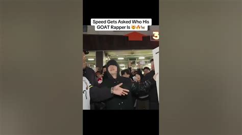 Speed Says Who The Goat Rapper Is 🤯 Eminem Ishowspeed Youtube
