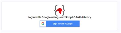 Login With Google Account Using JavaScript OAuth Library Coding Birds Online