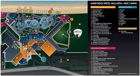 Mapa Del Hard Rock Hotel De Las Vegas Hard Rock Las Vegas Pool
