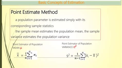 Estimating Population Mean Pptx