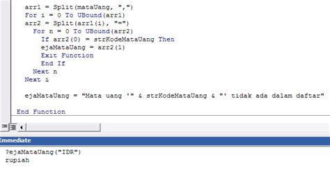 menggunakan array sebagai nilai sebuah konstanta const di vba access