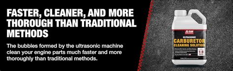 A-Team Ultrasonic Carburetor Cleaning Solution - Great for Carburetors and Engine Parts ...