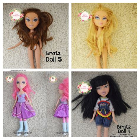 Bratz Doll Body Nude Custom Ooak Repaint Reroot Doll Art Etsy