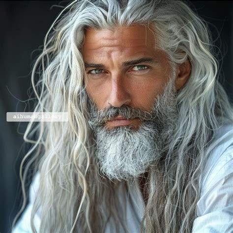 Pin By Maria Gál On Hosszúhajú Elegancia Grey Hair Men Men With Grey