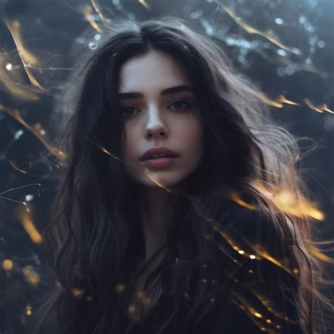 Premium Ai Image Morden Woman Short Dress Fashion Model And Dark Beatiful Hair Styles