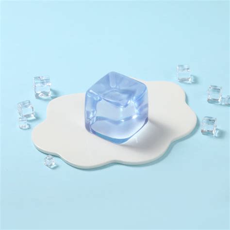170g Crystal Blue Ice Cube Taba Squishy Fufusquishy
