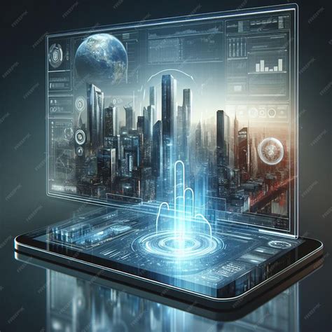 Future Computer Of 2050 Premium Ai Generated Image