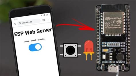 Esp32esp8266 Control Outputs Web Server And Physical Button Random Nerd Tutorials Arduino