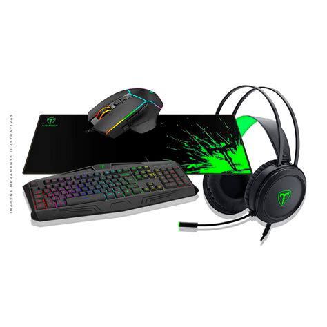 Kit Gamer T Dagger Teclado Mouse Mousepad E Headset