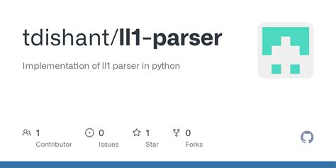Github Tdishantll1 Parser Implementation Of Ll1 Parser In Python