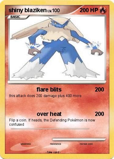 Pokémon Shiny Blaziken Flare Blits My Pokemon Card