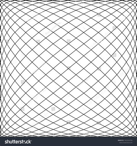 Geometric Curved Intersecting Lines Abstract Grid Stock Vector Royalty Free 1922324759