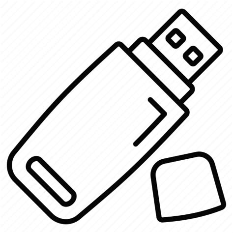 Usb Storage Device Data Gadget Flash Drive Icon Download On Iconfinder