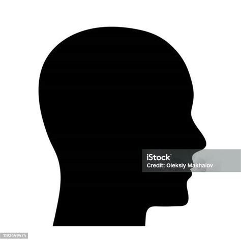 흰색 배경에 격리 된 인간의 머리 프로필 검은 그림자 실루엣 벡터 그림자 공란에 대한 스톡 벡터 아트 및 기타 이미지 공란 그림자 남자 Istock