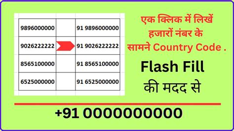 How To Add Country Code Before A Number In Excel Add 91 Before The Number In Excel Excel