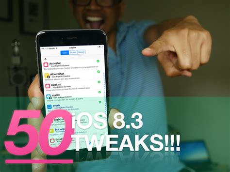 50 tweaks that work with the ios 8 3 jailbreak [video]