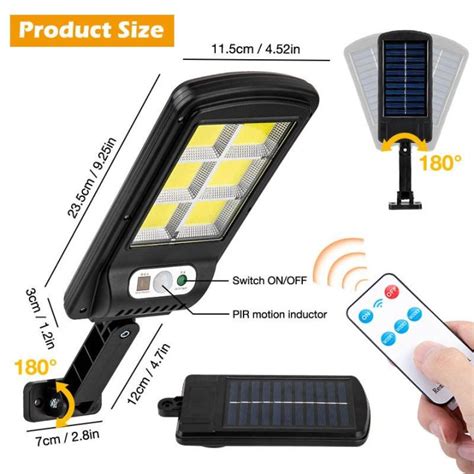 White Light Pole Color Solar Mini Light Cob6 Wall Light Induction Solar