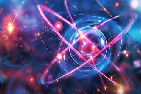 Premium Photo The Helium Atoms Code Is Revealed By An Electrons Orbit