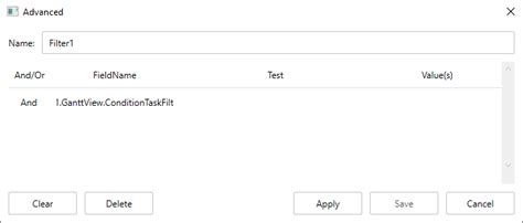 Custom Filtering Ganttview For Wpf Componentone