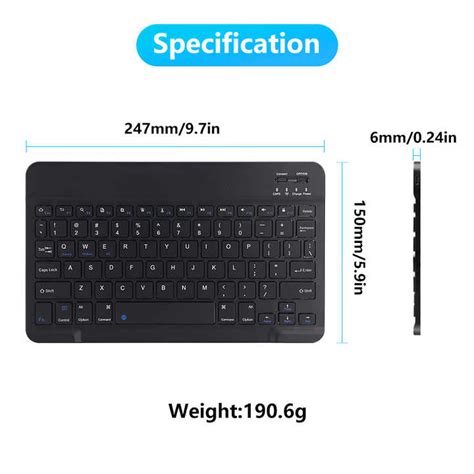 portable magnetic wireless keyboard mini without touchpad keyboard for