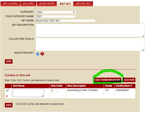 Error Message CGC Registry Comics CGC Comic Book Collectors Chat Boards