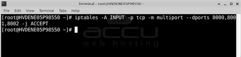 How To Open A Port With Iptables Accuwebhosting