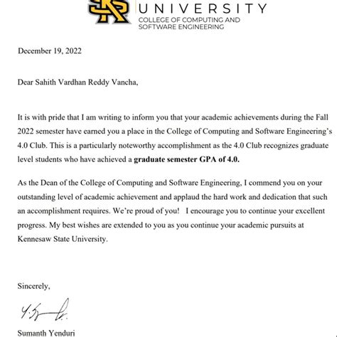 Sahith Reddy V On Linkedin Thankyou Softwareengineering Keeplearning University Gpa
