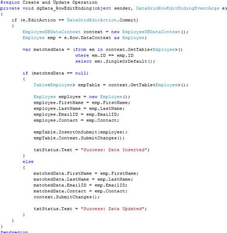 CRUD Operation In DataGrid In WPF