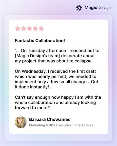 So Incredible To Read The Kind Words From Customers Of The Company You