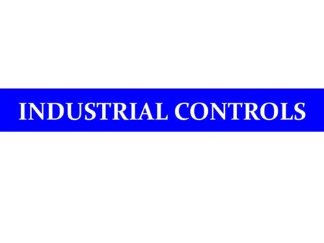 Training Manual On Industrial Controls Pptx Ppt