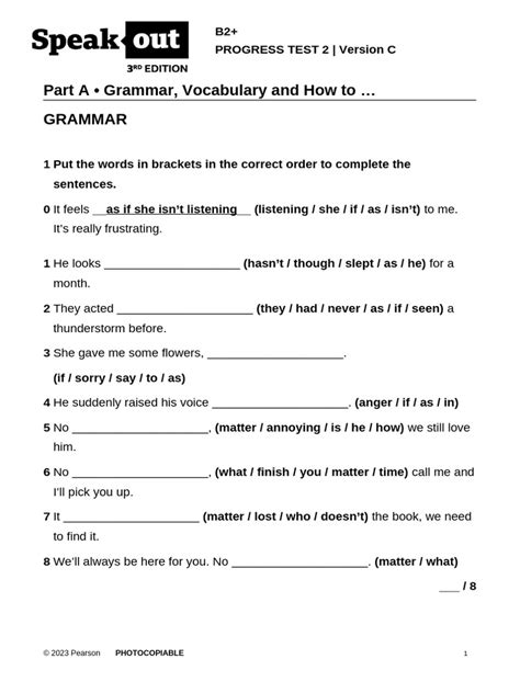So3 B2 Progress Test 2c Pdf