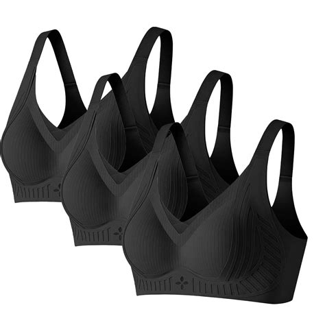 Guluxicc No Underwire Bras For Women With Adjustable Straps Wireless