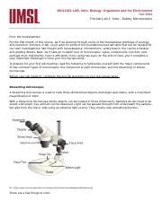 BIOL LAB Intro Biology Microscope Fundamentals Course Hero