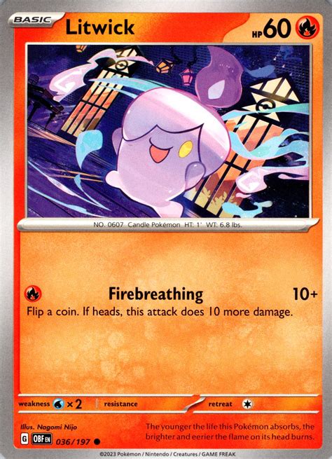Litwick 36 Prices Pokemon Obsidian Flames Pokemon Cards