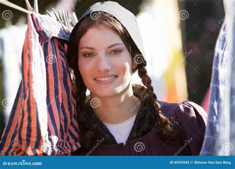 Doing The Laundry Stock Photo Image Of Farming Happy